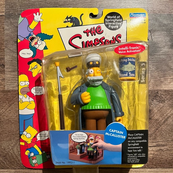 Simpsons | Toys | The Simpsons Captain Mccallister Action Figure | Poshmark